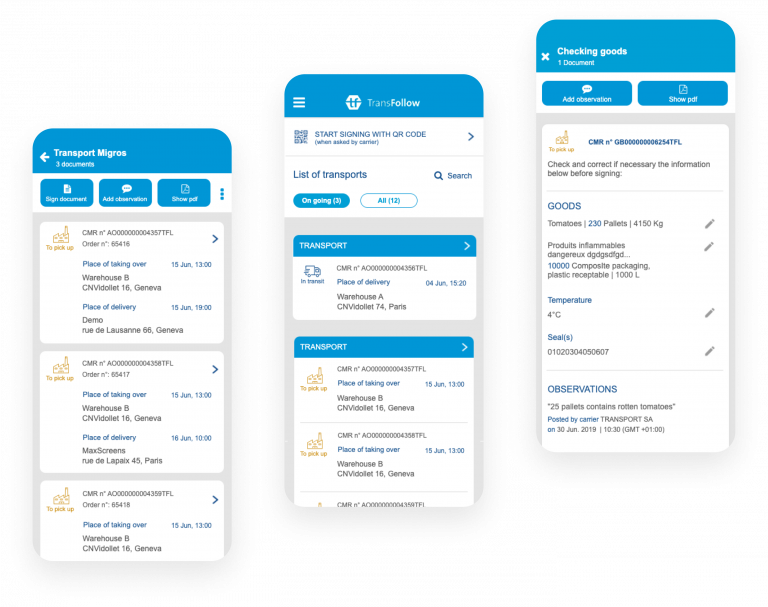 Viatrans: Redesign d'une app pour la gestion du transport routier